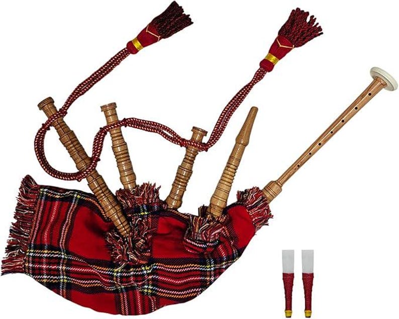 Kids Royal Stewart Tartan Bagpipes: Beginner Scottish Musical ...