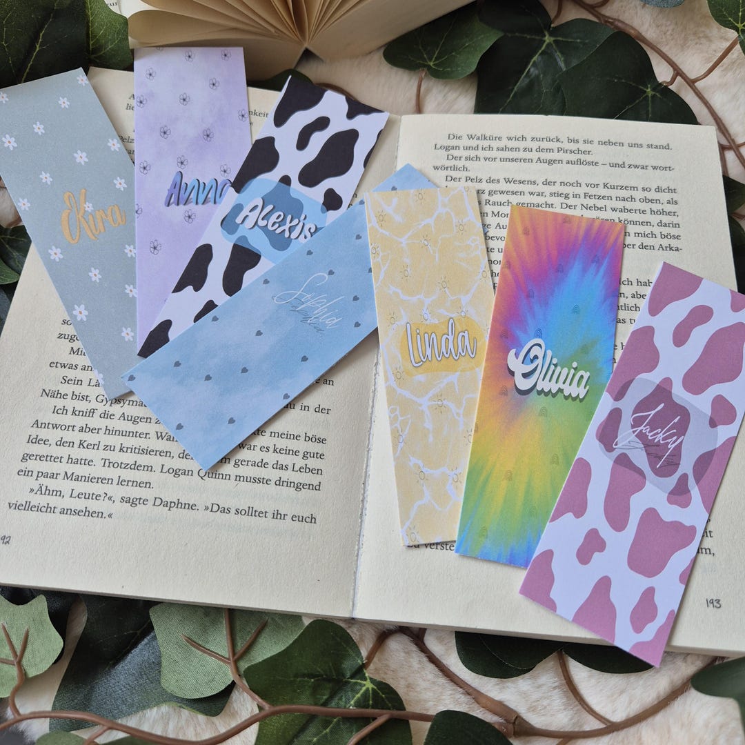 Personalized Bookmarks With Names – Perfect for Book Lovers and as a ...