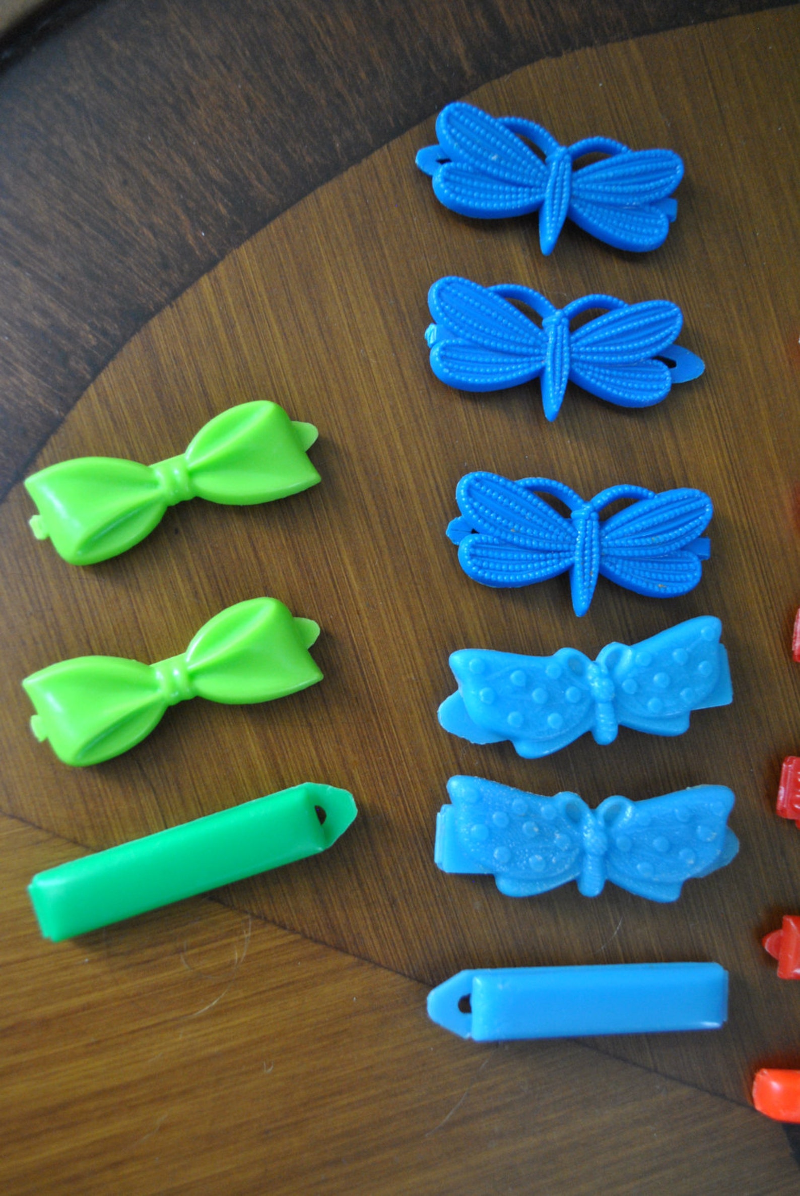 Vintage 80s 90s Big Lot of 25 Plastic Hair Clips Barettes Bows | Etsy
