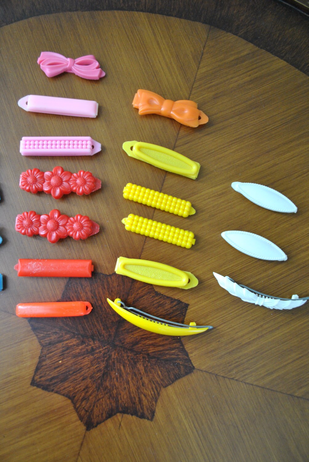 Vintage 80s 90s Big Lot of 25 Plastic Hair Clips Barettes Bows | Etsy