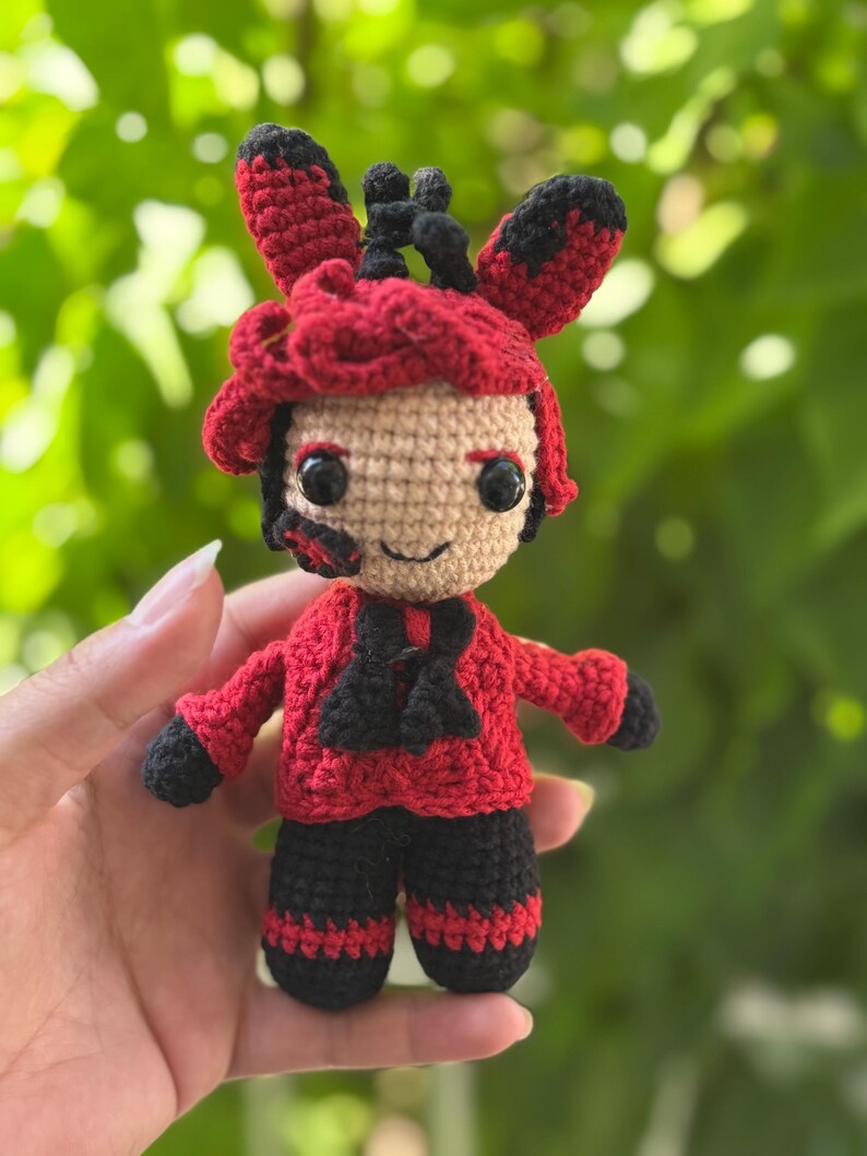 Alastor Inspired Crochet Amigurumi Doll: Hazbin Hotel Amigurumi ...