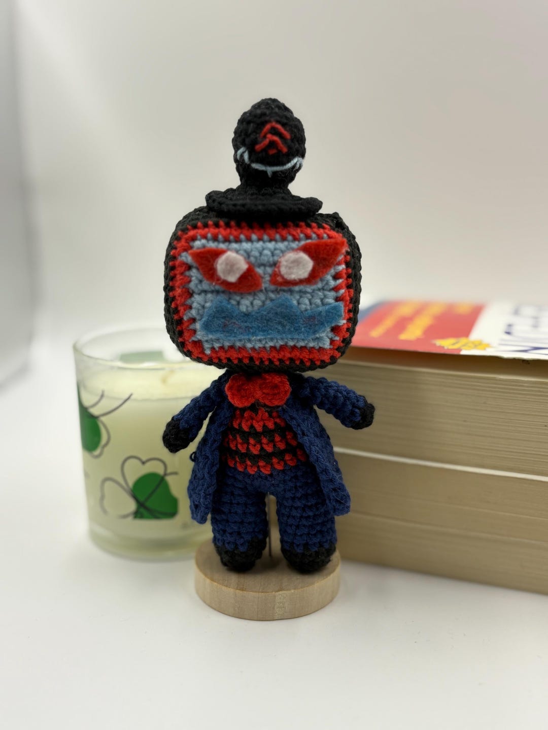 Vox Hazbin Hotel Inspired Amigurumi Keychain | TV Head Crochet Doll ...