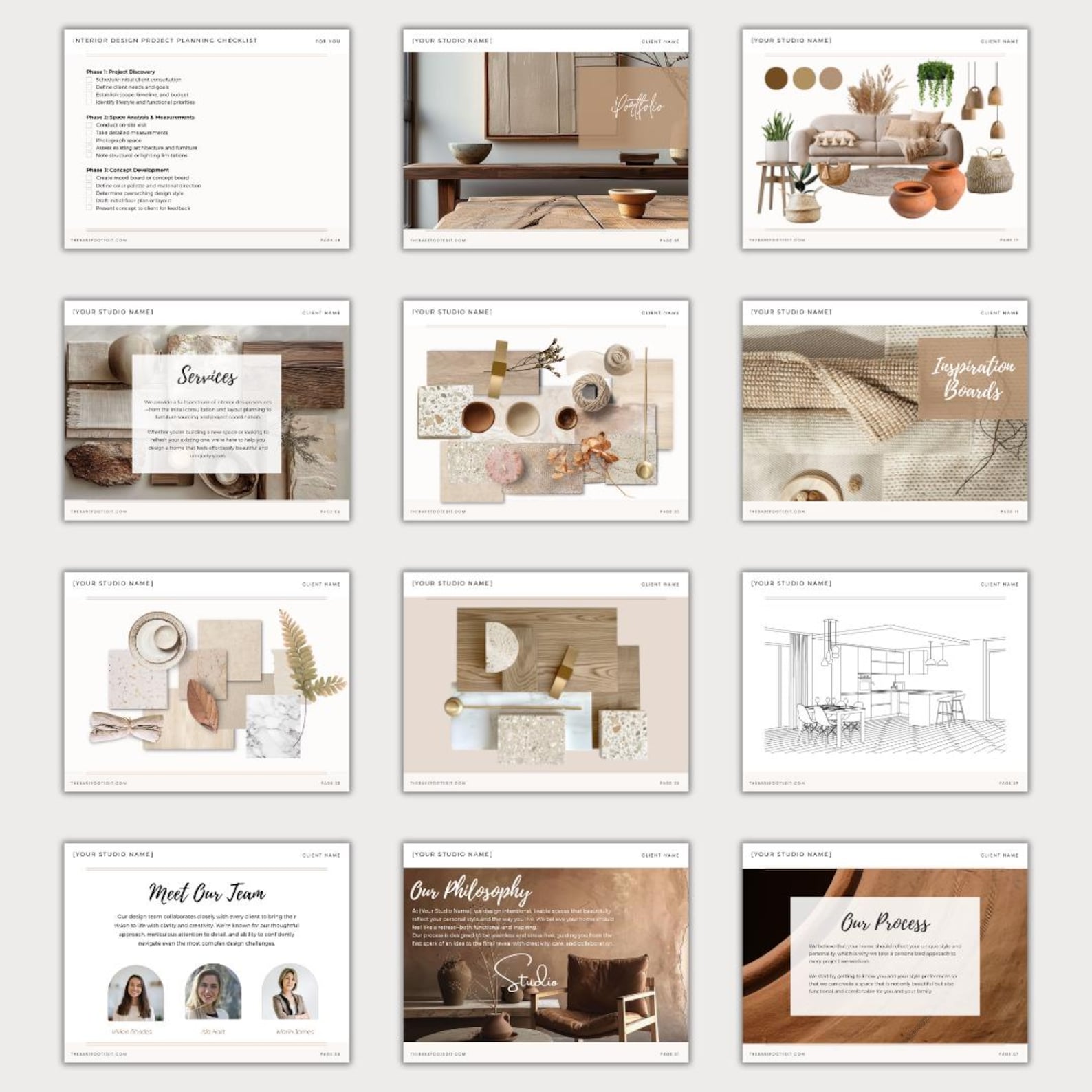 Earthy Design Presentation Template | 45+ Pages | Raw & Refined Canva ...