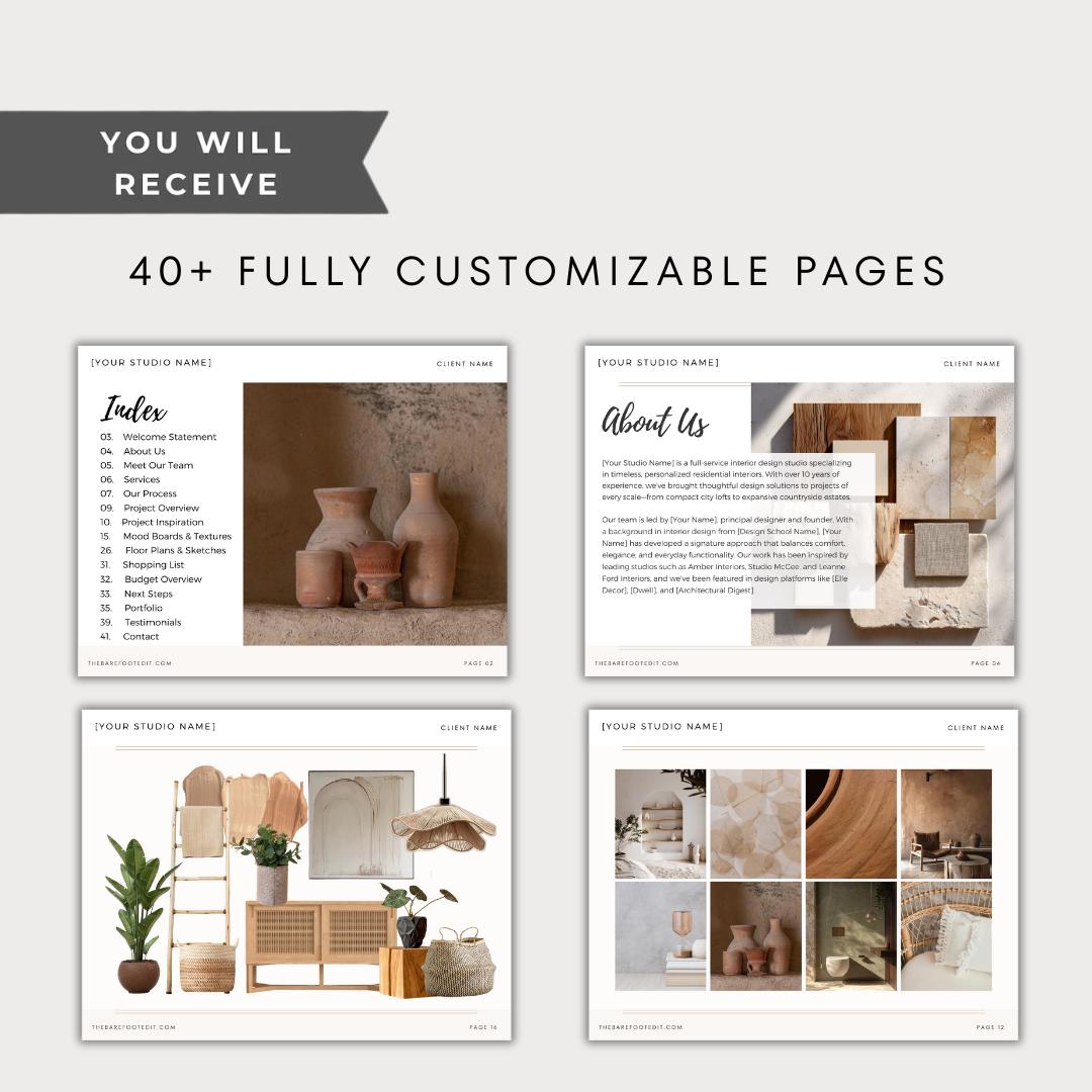 Earthy Design Presentation Template | 45+ Pages | Raw & Refined Canva ...