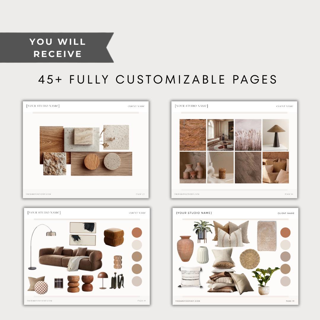 Mocha Mousse Design Presentation Template | 45+ Pages | Earthy Canva ...