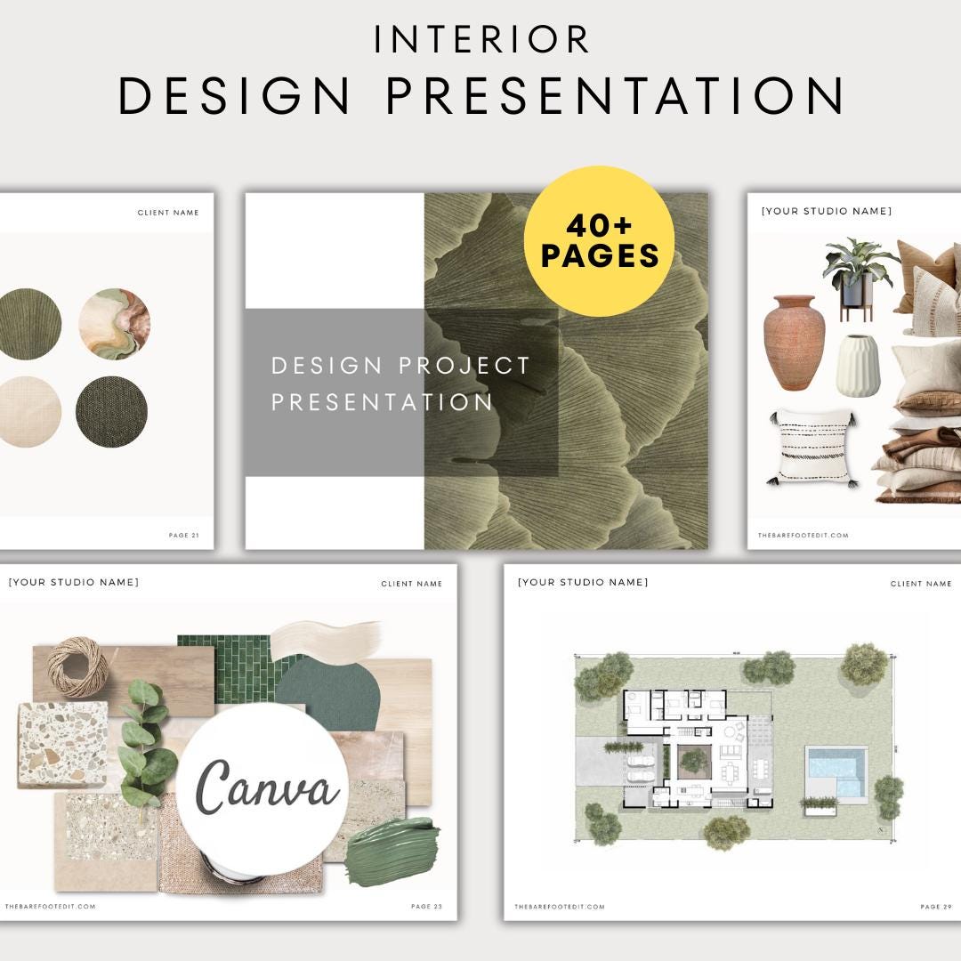 Organic Design Presentation Template | 45+ Pages | Calming Canva ...