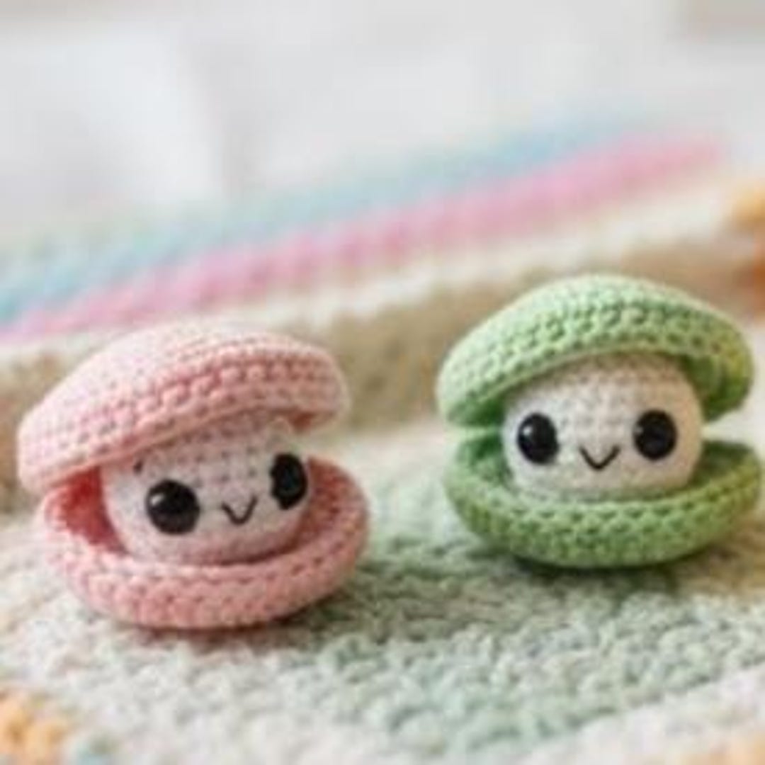 Cleo the Clam Amigurumi Crochet Pattern PDF – Cute Sea Creature Plush ...