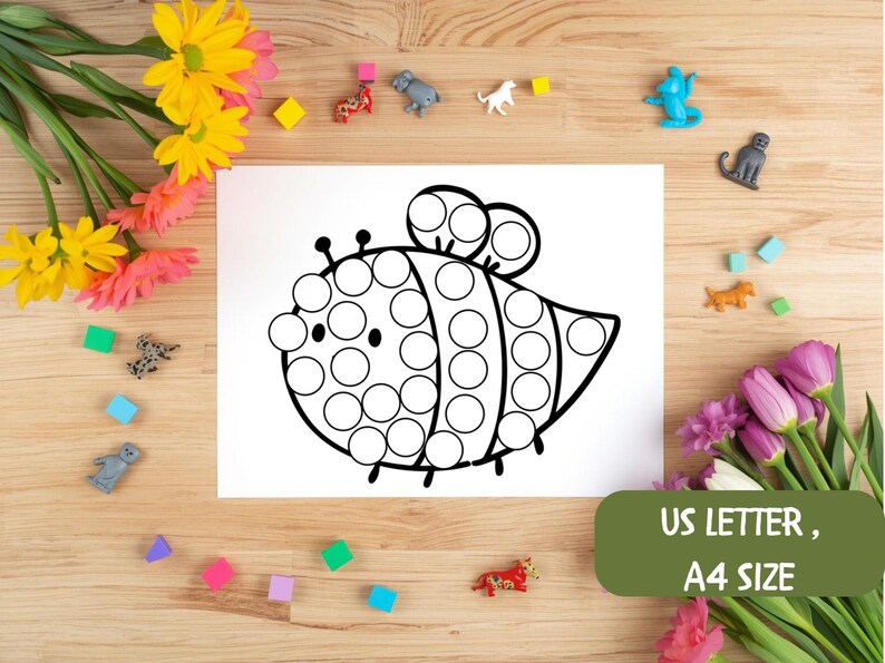 Spring Dot Marker Activity Pack for Kids |dot Printable Worksheets ...