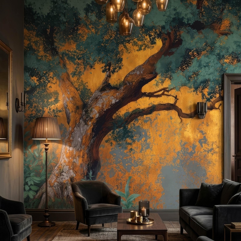 Japanese Gold Wallpaper - Etsy UK