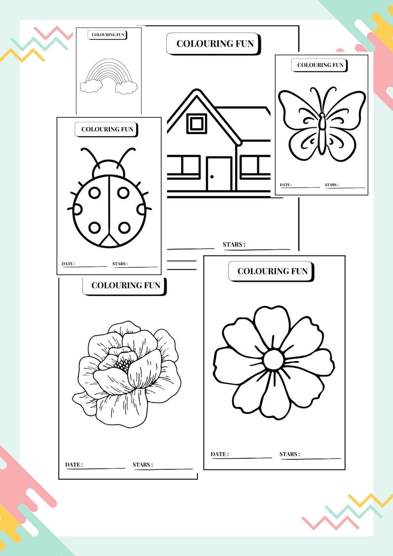 150 Coloring Pages for Kids | Alphabet A-Z, Numbers 1-10, Animals ...
