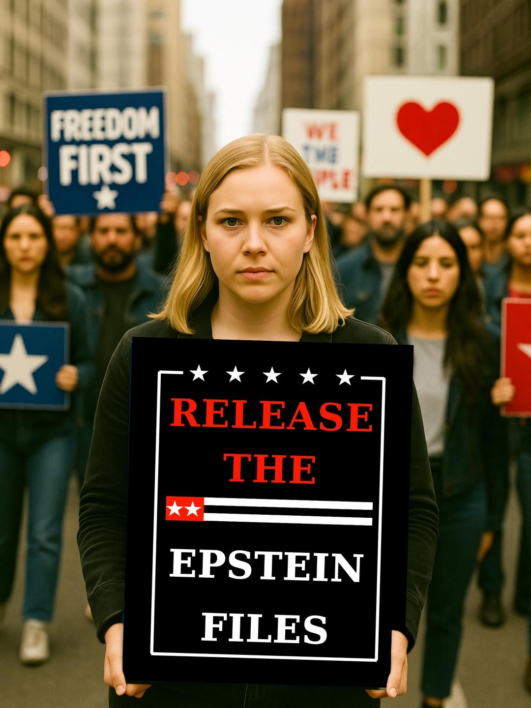 Release Epstein Files Protest Sign, Trump Epstein Besties, Anti-trump ...