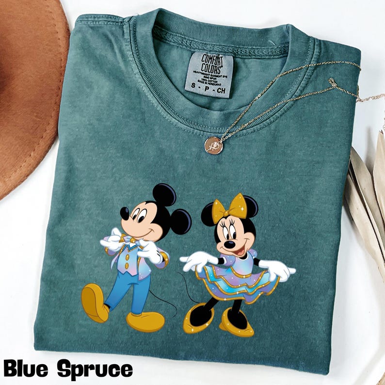 Comfort Colors Mickey and Minnie Shirt, Cute Disney Couple Tee, Magical ...