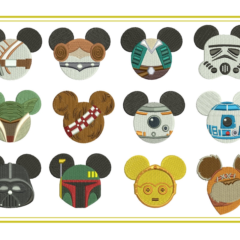 Starwars Embroidery Designs - Etsy