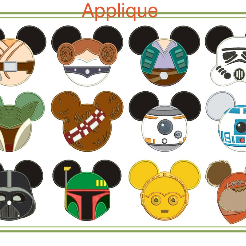Starwars Embroidery Designs - Etsy