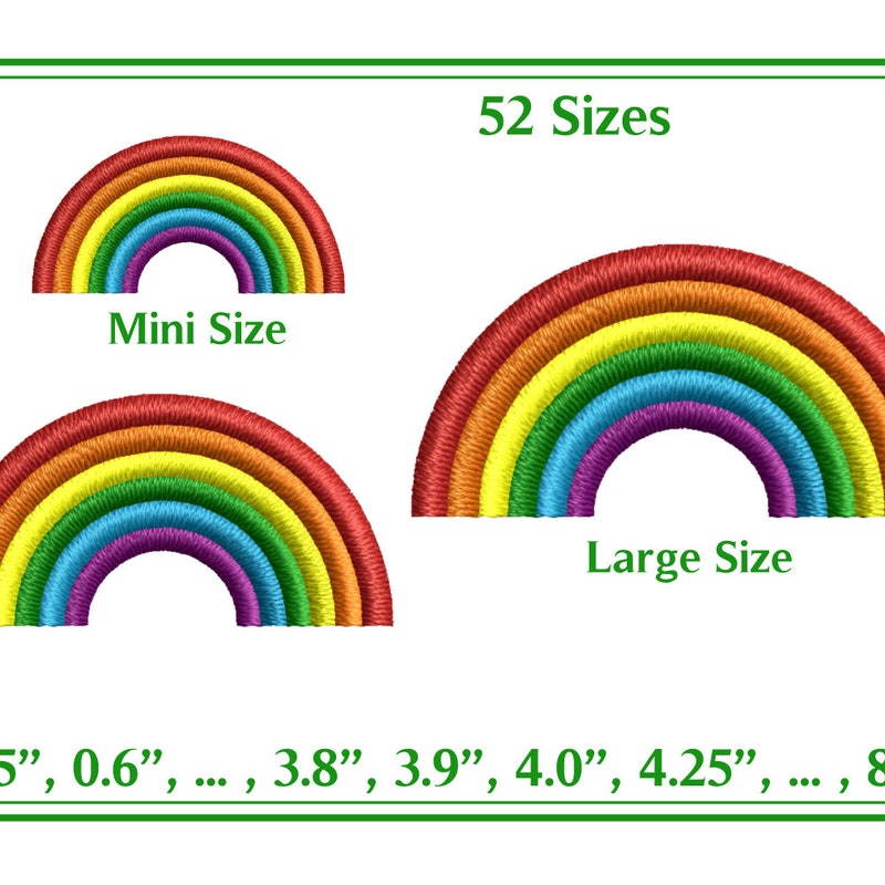 Embroider Rainbow Design - Etsy UK