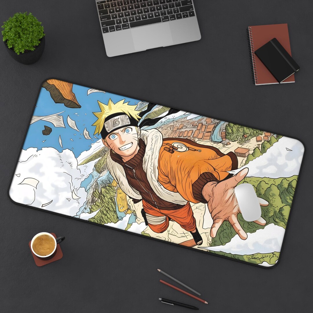 Anime Desk Mat Naruto Uzumaki Artwork Desk Mat Anime Character Mouse ...