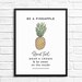 Be A Pineapple Poster and Art Prints Multiple Sizes and - Etsy