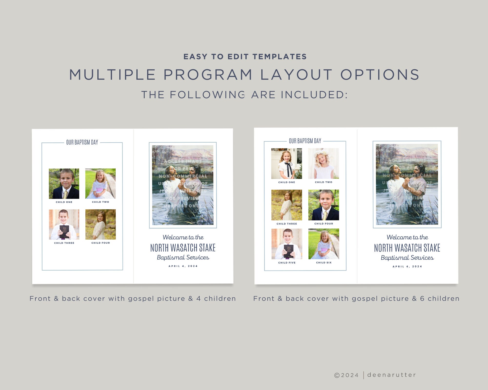 LDS Baptism Program L Stake & Ward L LDS Primary 2024 L Multiple ...