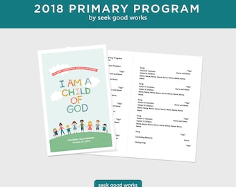 Lds Primary Program - Etsy
