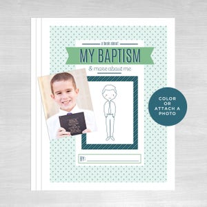 LDS Baptism Keepsake Printable Book - Etsy