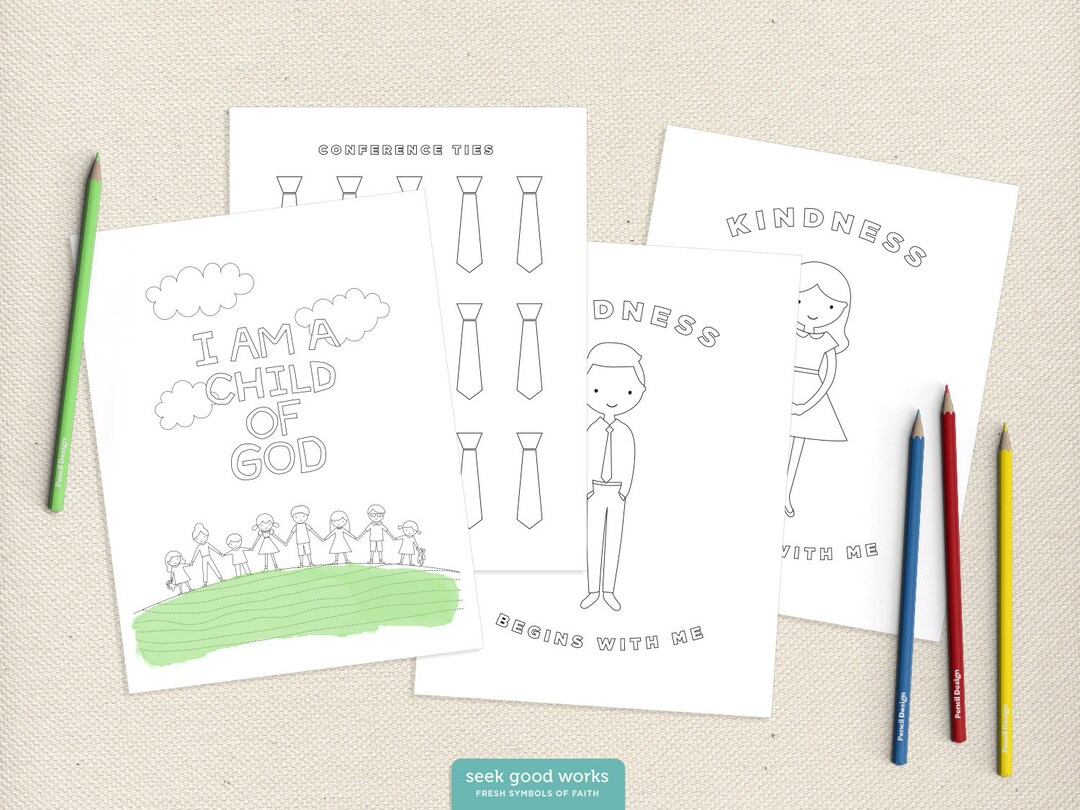 LDS Primary - I Am a Child of God Coloring Sheet - General Conference ...