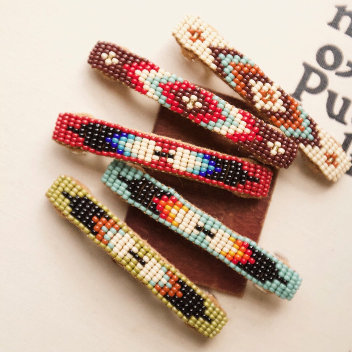 BB-01 Handmade Beaded Barrette - Etsy