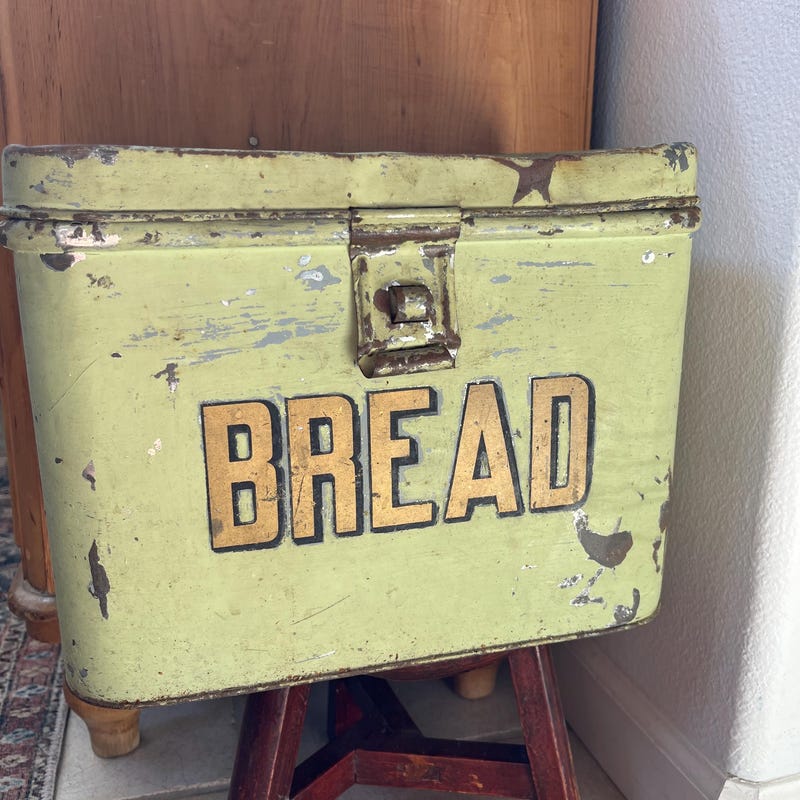 Vintage Bread Box - Etsy