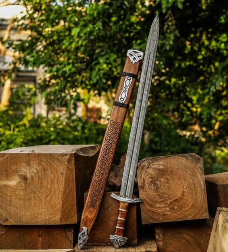 Hand-forged Viking Sword With Scabbard | Northan Sword | Medieval ...