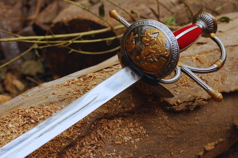 Handmade Renaissance Rapier Sword – Spanish Musketeer Quixote Rapier ...
