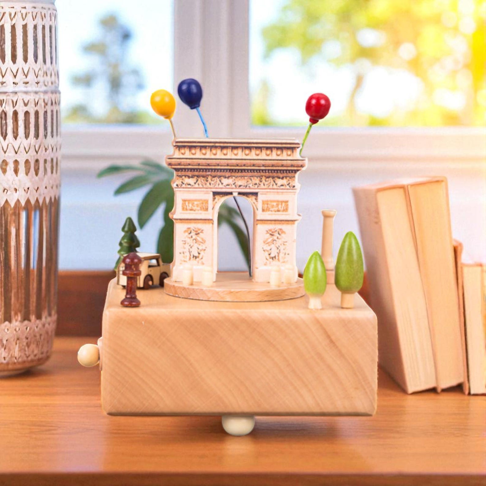 Arc De Triomphe Wooden Music Box - Paris Travel Souvenir - Etsy