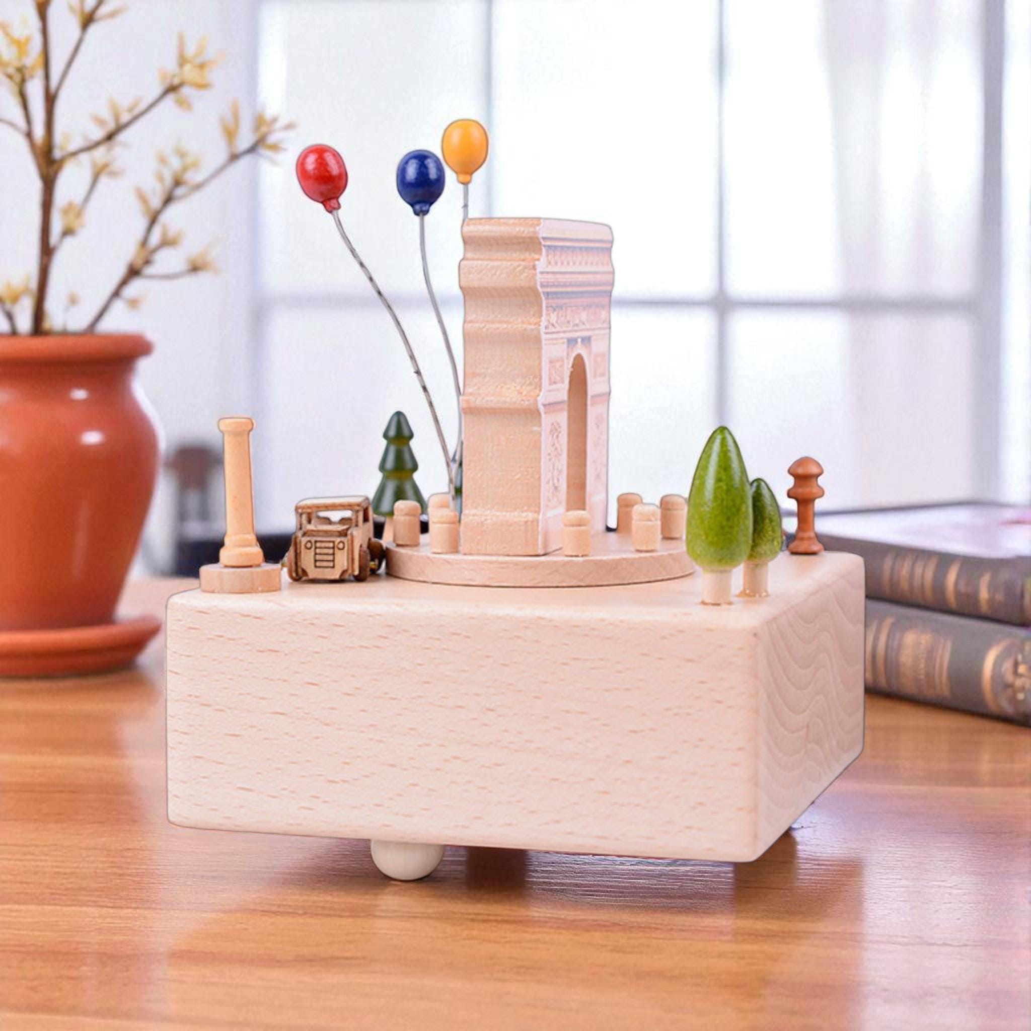 Arc De Triomphe Wooden Music Box - Paris Travel Souvenir - Etsy