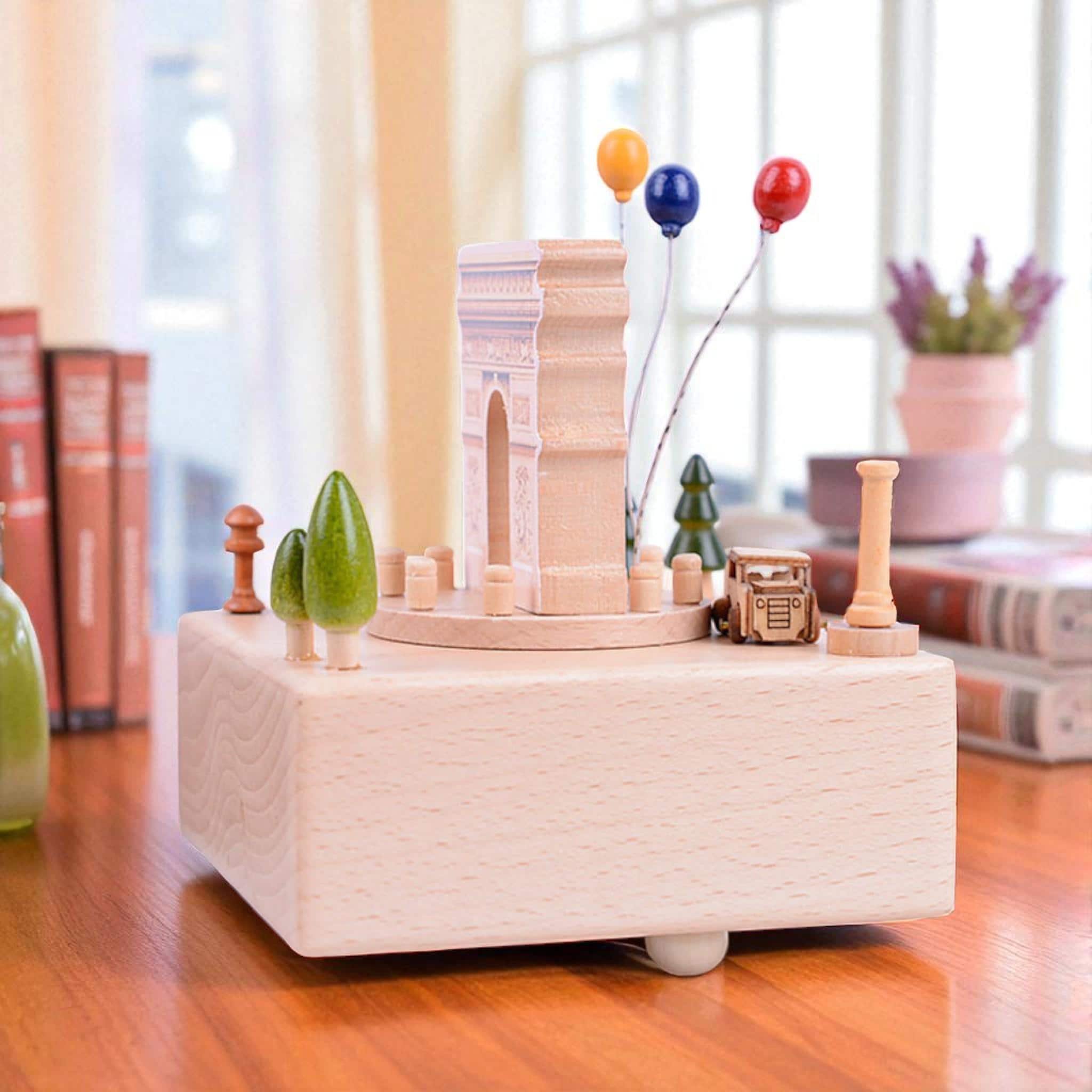Arc De Triomphe Wooden Music Box - Paris Travel Souvenir - Etsy