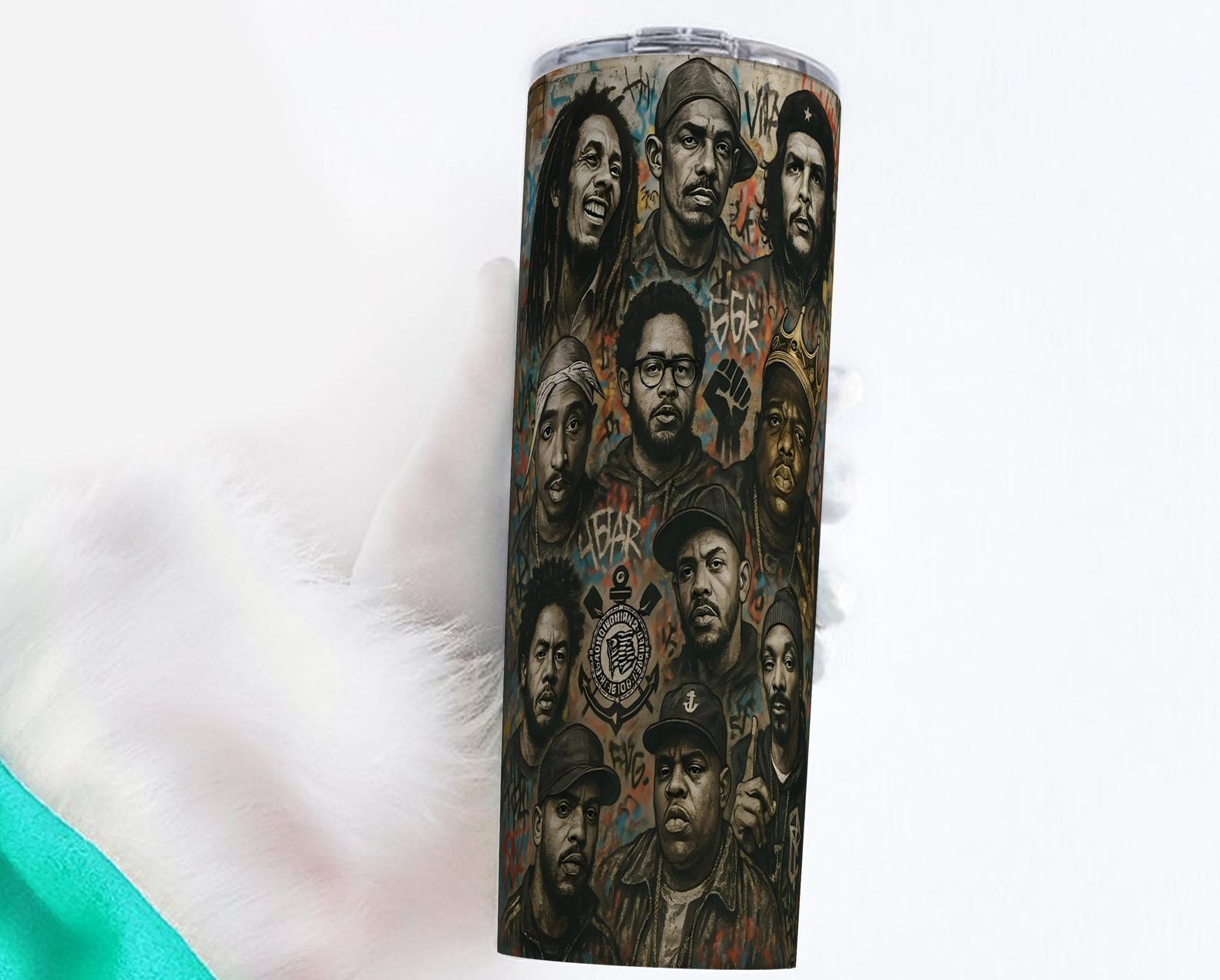 Hip Hop Legends Tumbler Wrap: Rap Icon Graffiti Design (PNG Digital ...