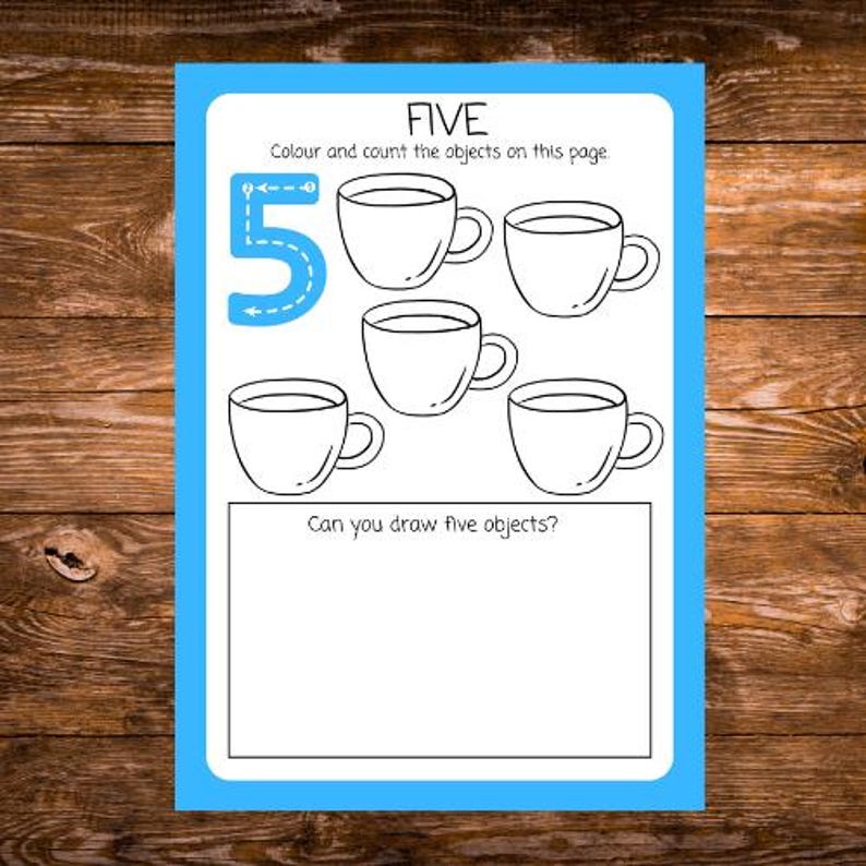 Magnificent Me Early Years Learning Fun Maths Activity Book - Etsy