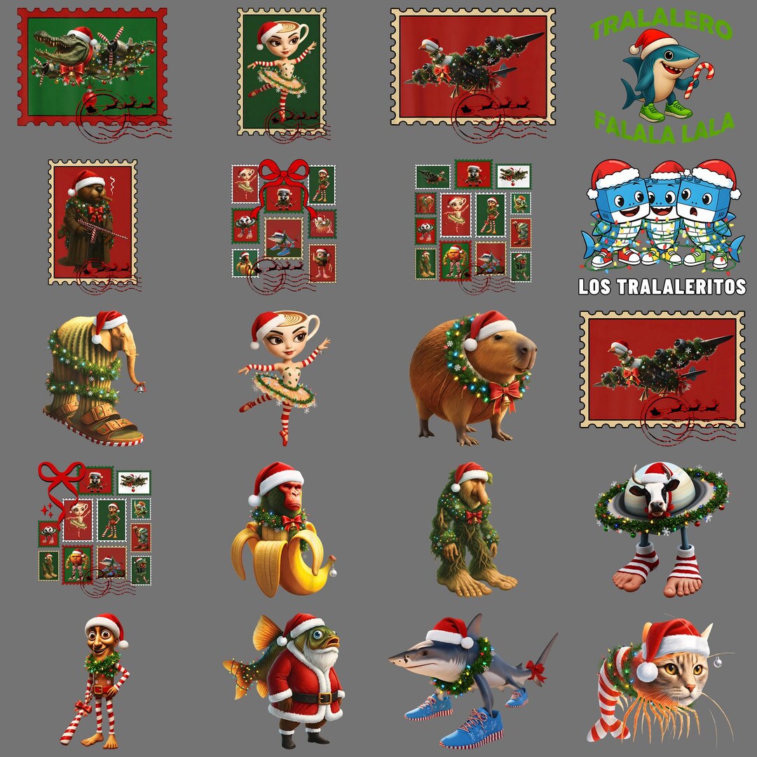 Italian Brainrot Christmas PNG - Funny Meme Holiday Humor Clipart ...
