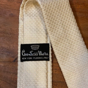 1960s Vintage Countess Mara Tie Square Bottom Silk Tie - Etsy