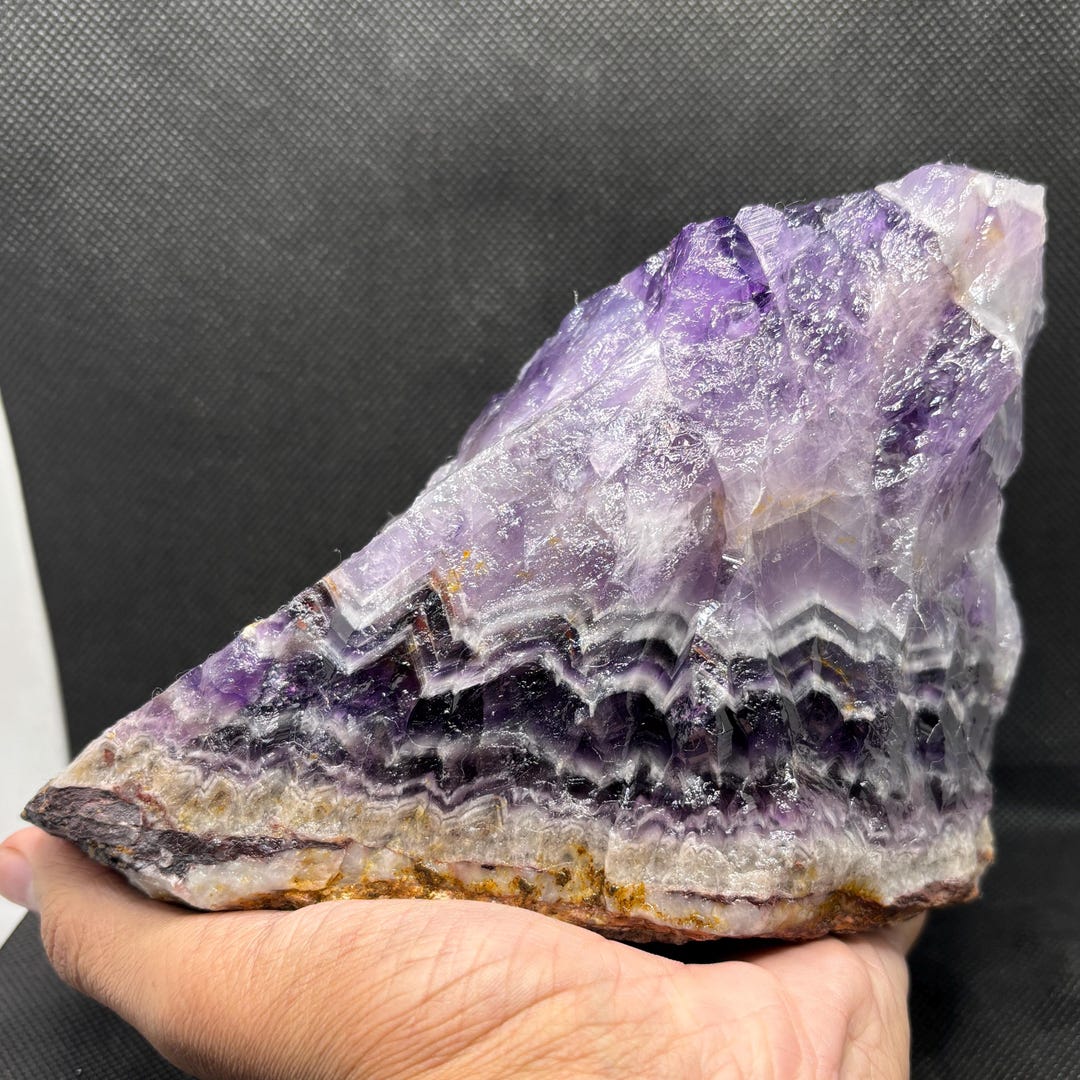 Chevron Amethyst Crystal Specimen ~ Large Raw Dream Amethyst From ...