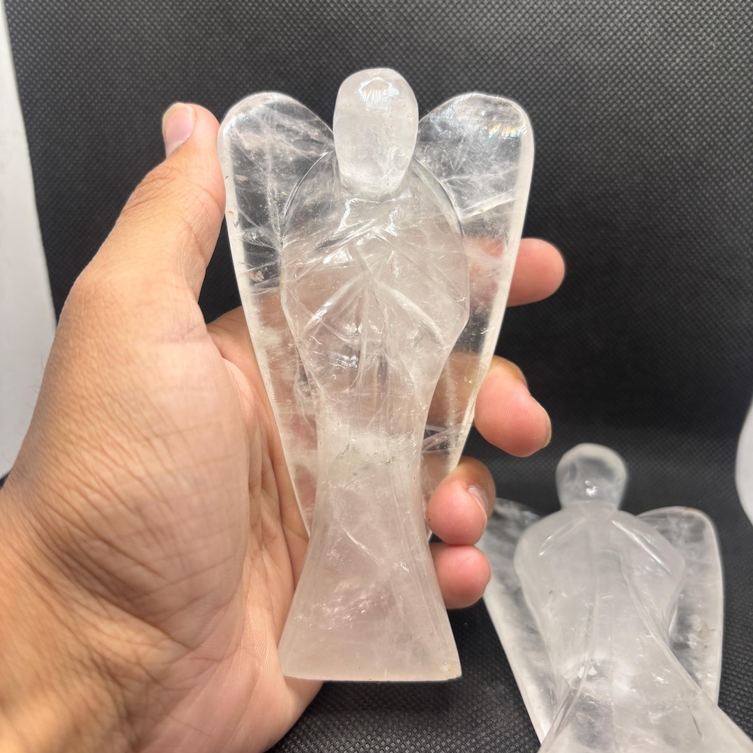Beautiful !! Natural Himalayan Clear Quartz Crystal Large Angel ...