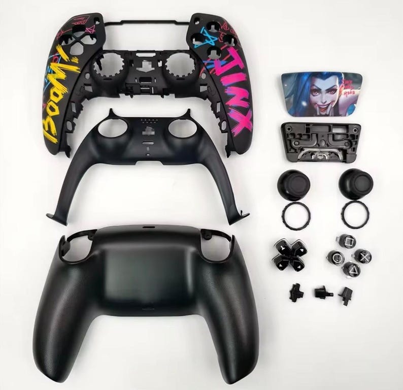 PS5 Jinx Controller Shell Conversion Kit - Complete With Tools, Buttons ...