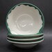 Vintage 5" Tepco Berry Bowls With Teal Wave Border, Set of Four (E5382 ...