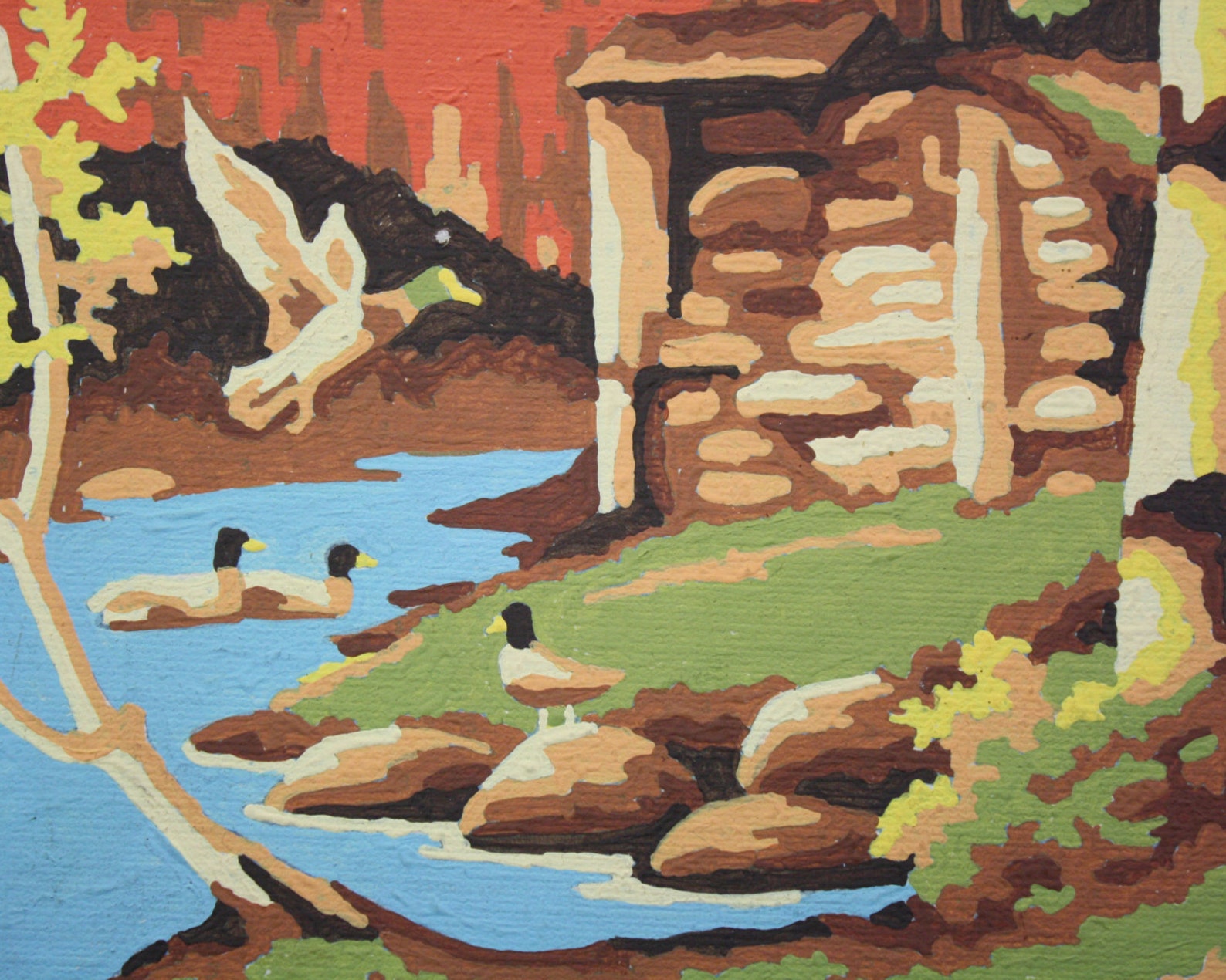 Vintage Paint by Number Farm Windmill Set of Two Outdoor Scenes (E4665 ...