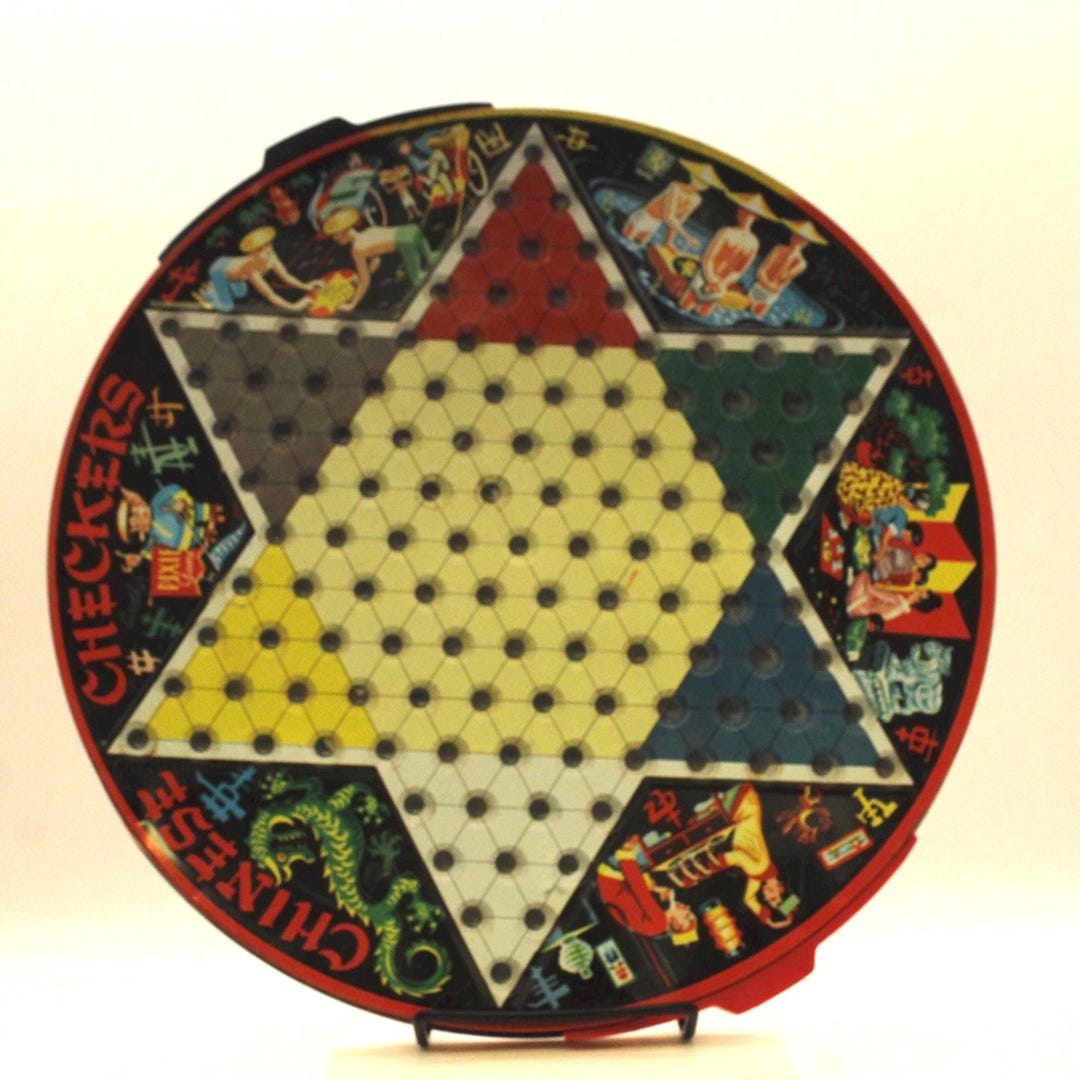 Vintage Chinese Checkers Pixie 1960's Novelty Tin With Drawers (S2674 ...