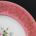 Vintage Pink Floral 'piccadilly' Plate With Gold Filigree Edge (E12867 ...