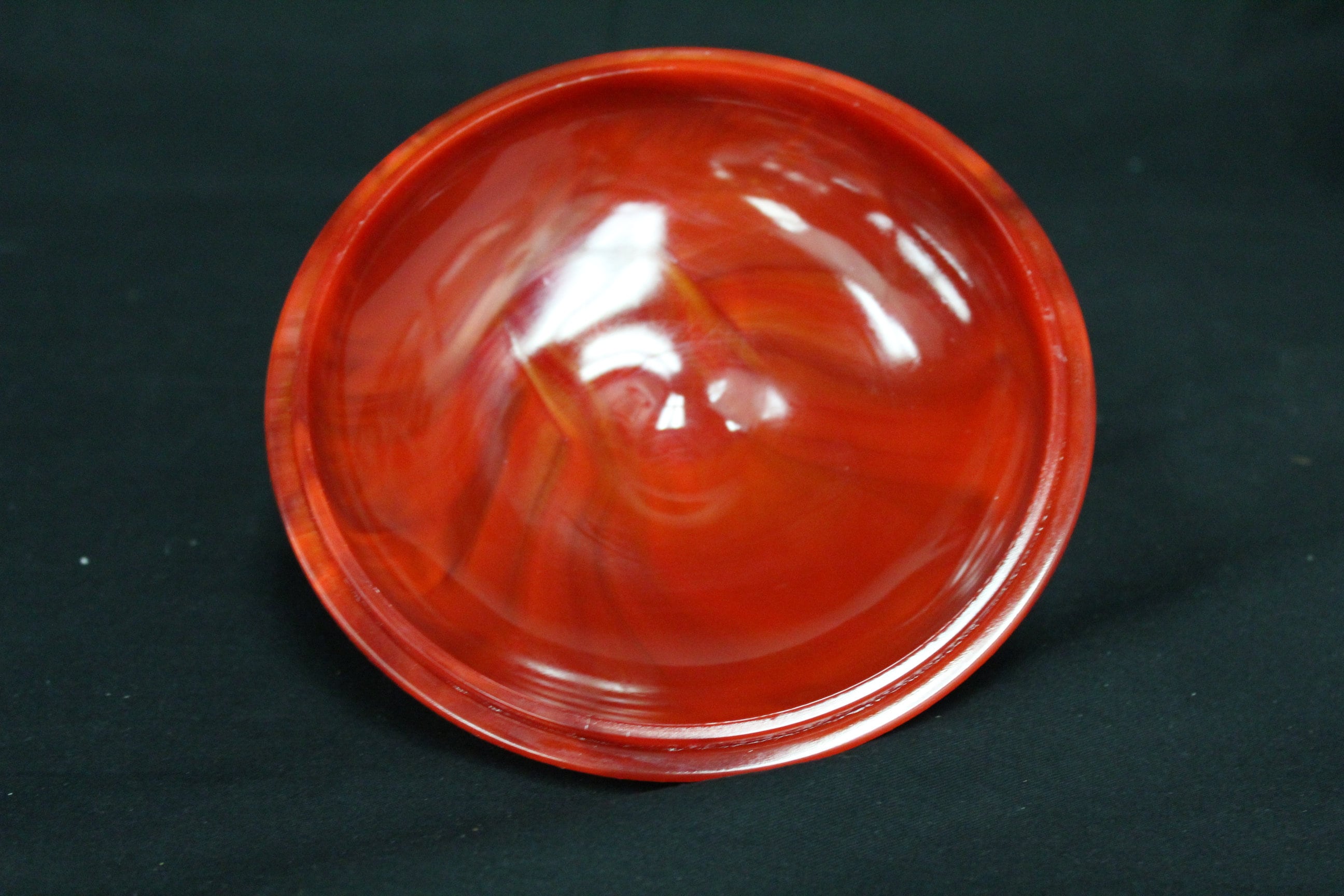 Vintage Fenton Ruby Red Glass Compote- Bicentennial 1976 Jefferson ...