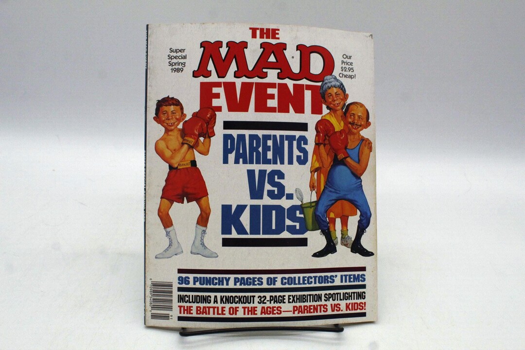 Vintage Mad Magazine Spring 1989 Issue #66 Event Parents Vs Kids (S3490 ...