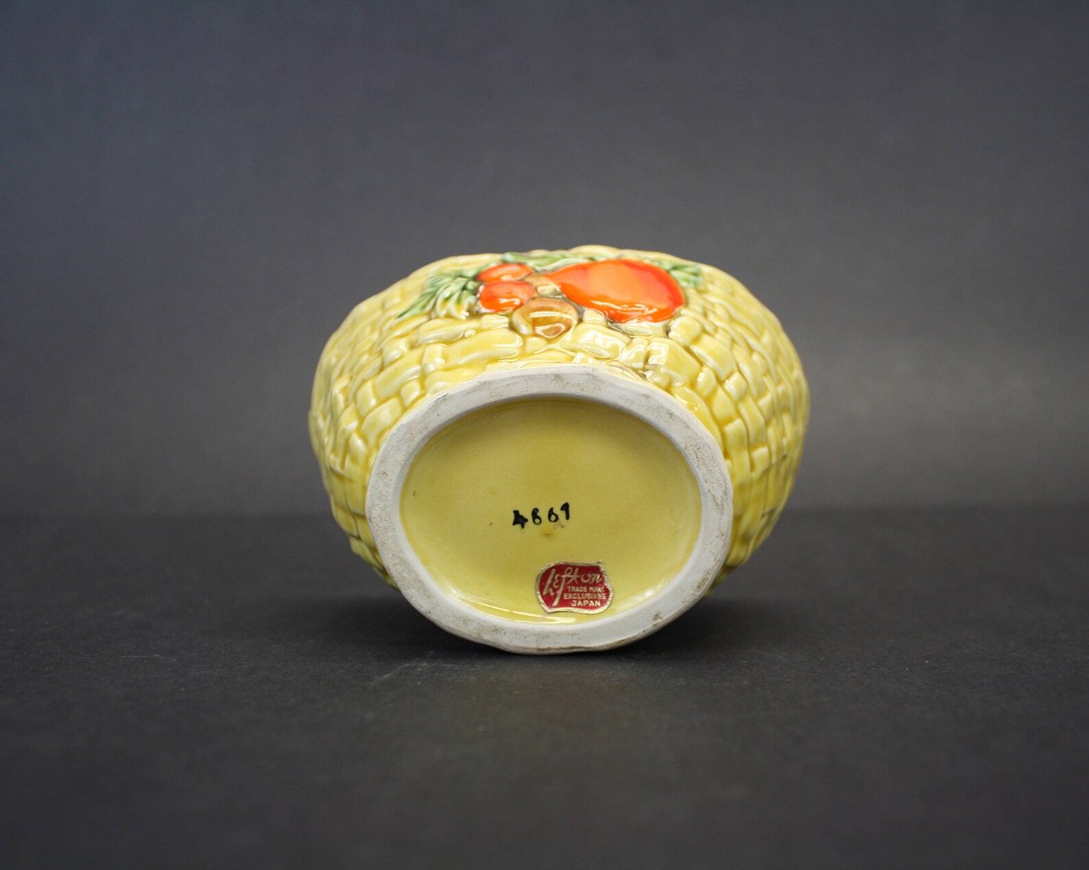 Vintage Lefton Yellow Basket Weave Ceramic Basket E9203 - Etsy