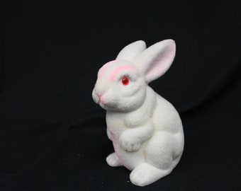 Large Flocked Bunny | Etsy