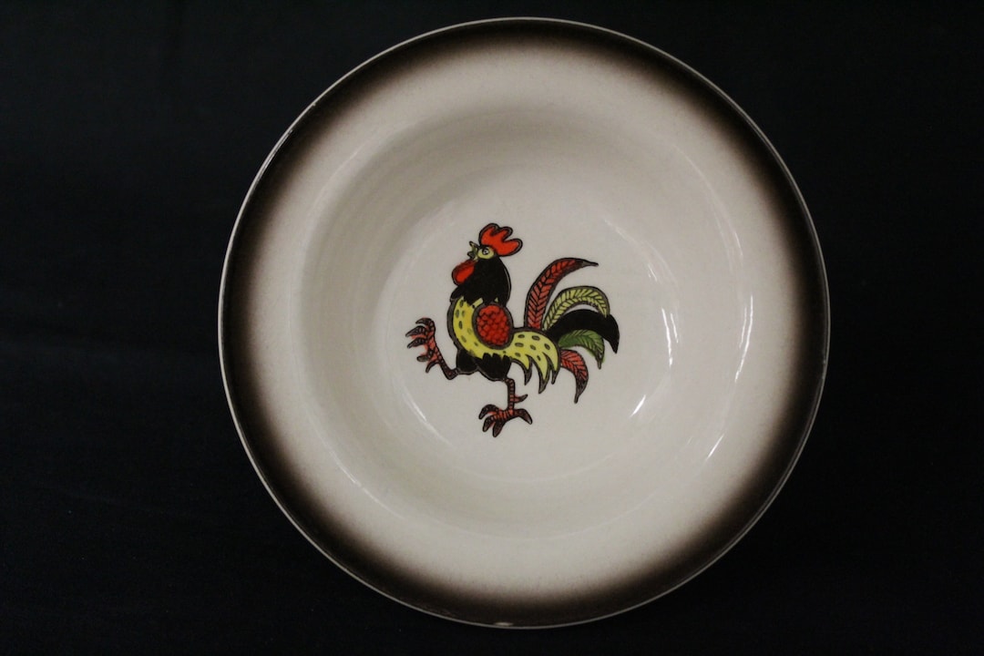 Vintage Matlox Poppytail Rooster Bowl (V2497) - Etsy