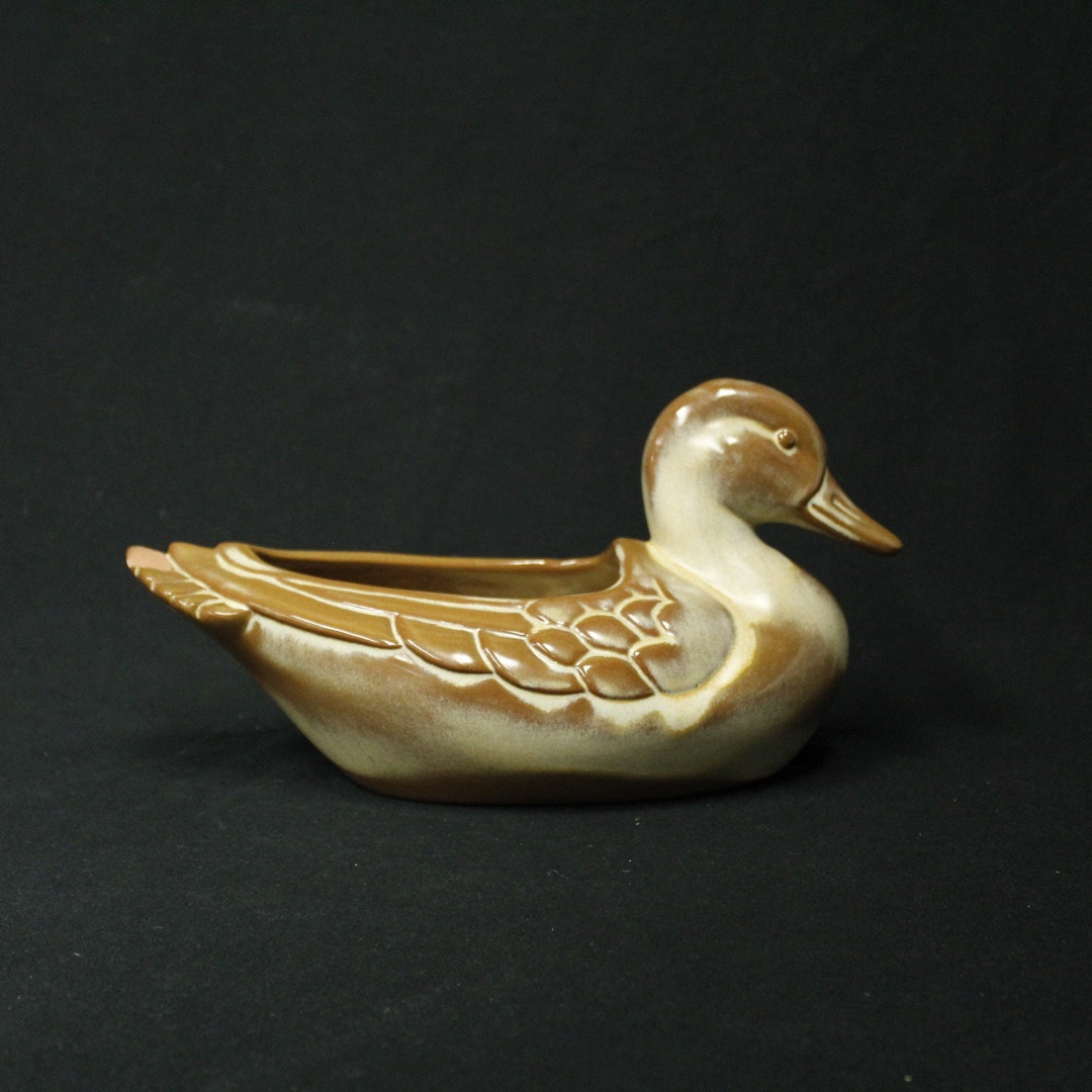 Vintage Brown Frankoma Duck Planter (V7121) - Etsy