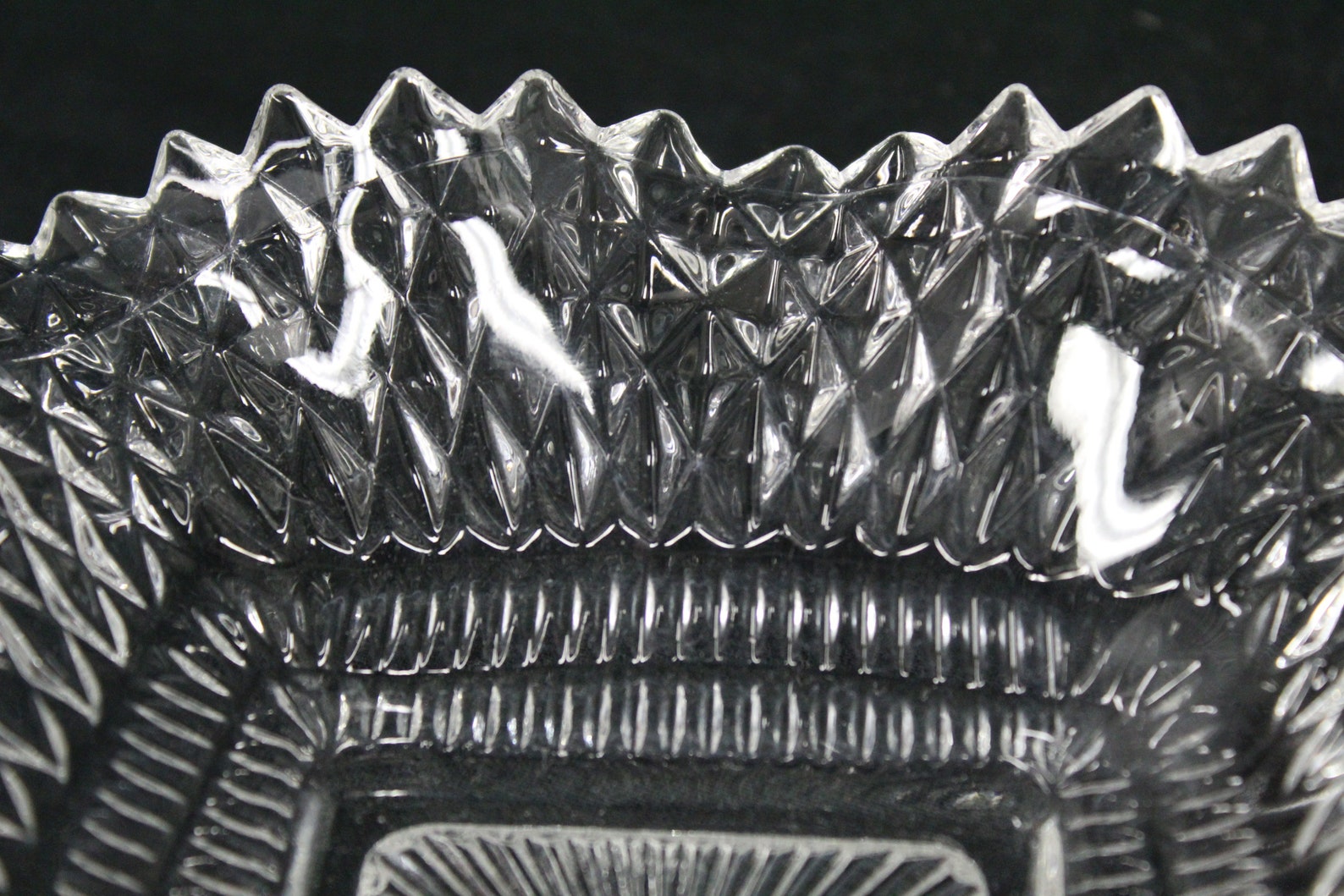 Vintage Indiana Glass Saw Tooth Edge Square Dishes Set of 2 - Etsy